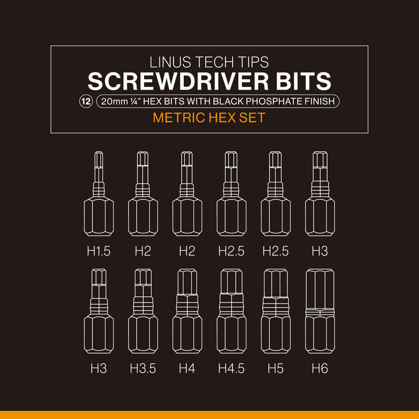 Screwdriver Bit Set – Linus Tech Tips Store
